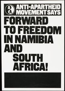 Anti-apartheid Movement says forward to freedom in Namibia and South ...