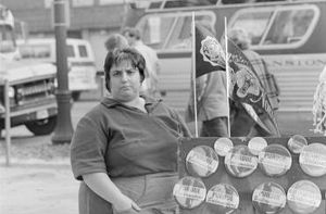 Souvenir sales outside stadium