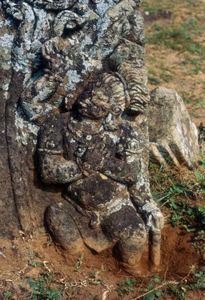 Jata-mukuta Lokesvara / Mahakaruna. Detail: Hayagriva