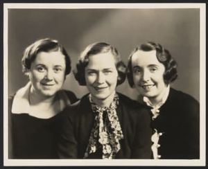 Louise, Isobel, and Helen: portraits, 1930-1936