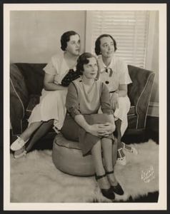 Louise, Isobel, and Helen at home