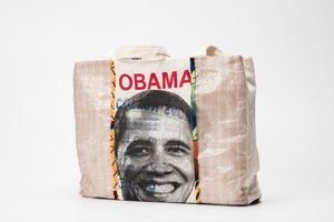 Obama recycled plastic shopping bag.